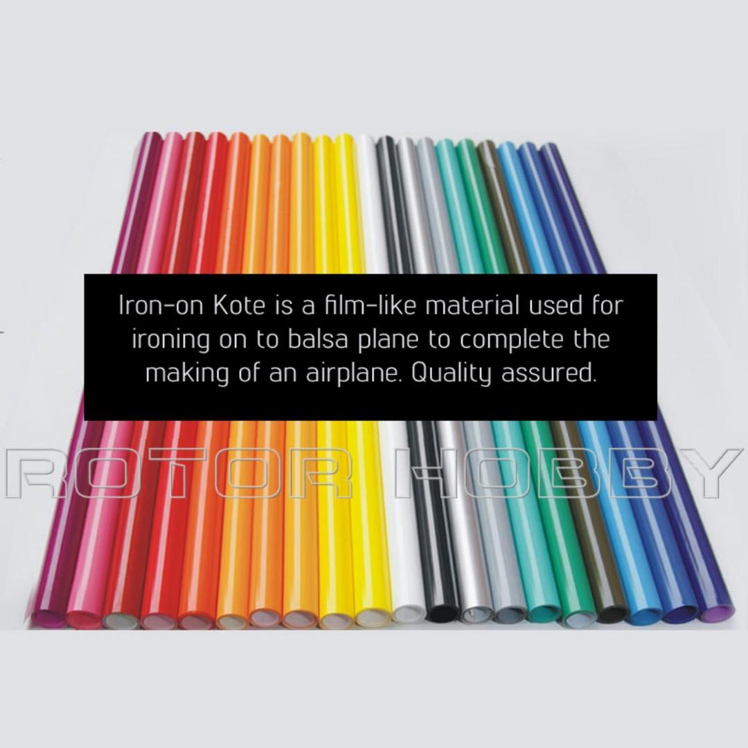 Iron-On Kote for covering balsa wood model airplane, monokote ...