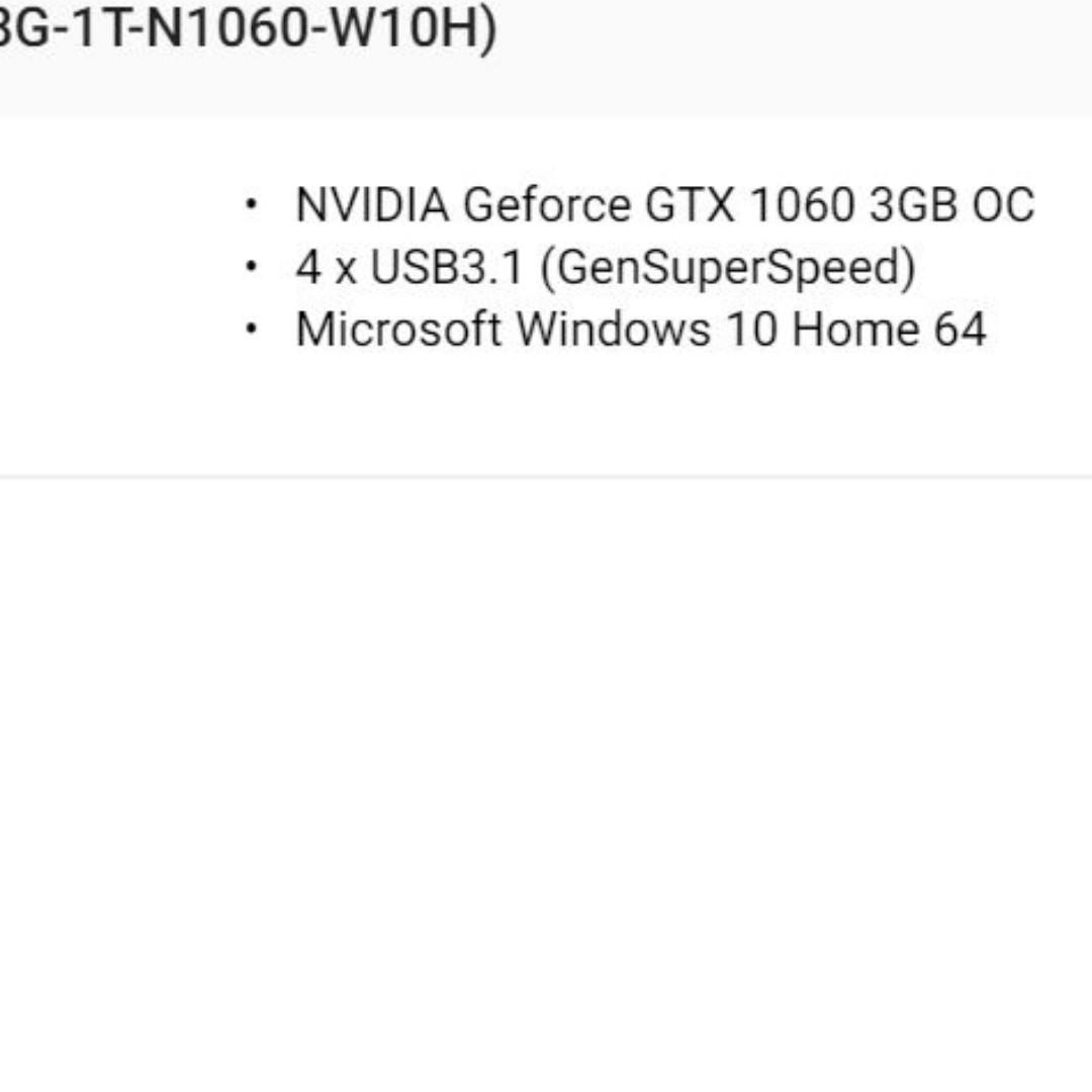 LZX EVOLVE S3 i7 Gaming Desktop, Computers & Tech, Parts & Accessories ...