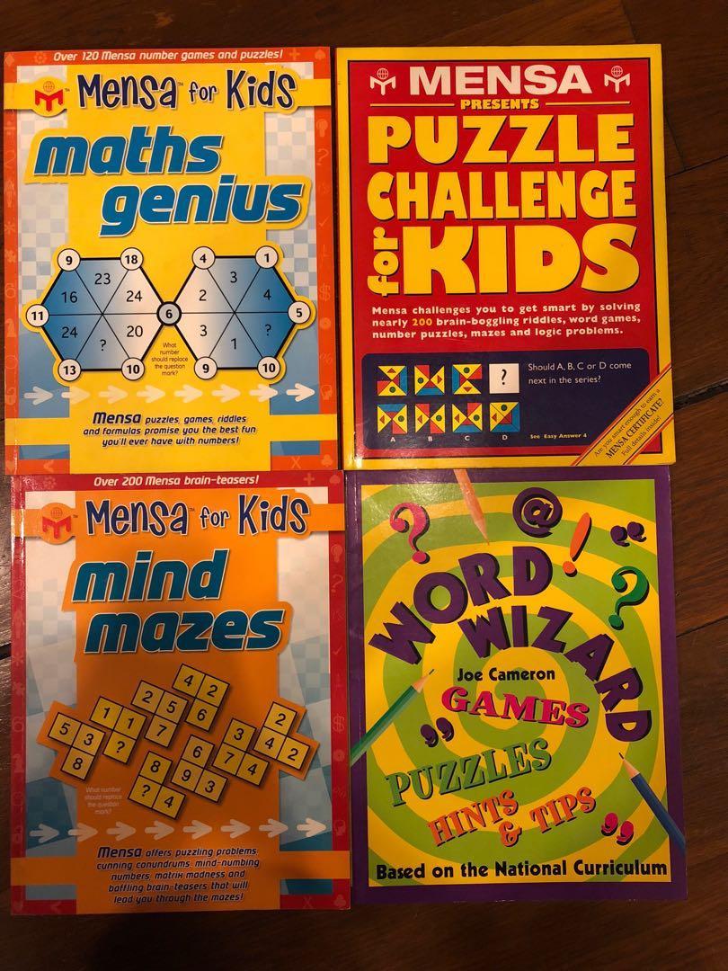 Mensa puzzle for primary kids, Hobbies & Toys, Books & Magazines ...