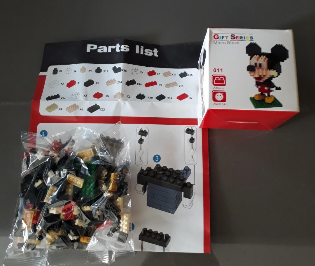Mickey Mouse~ Micro block gift set, Hobbies & Toys, Toys & Games on ...