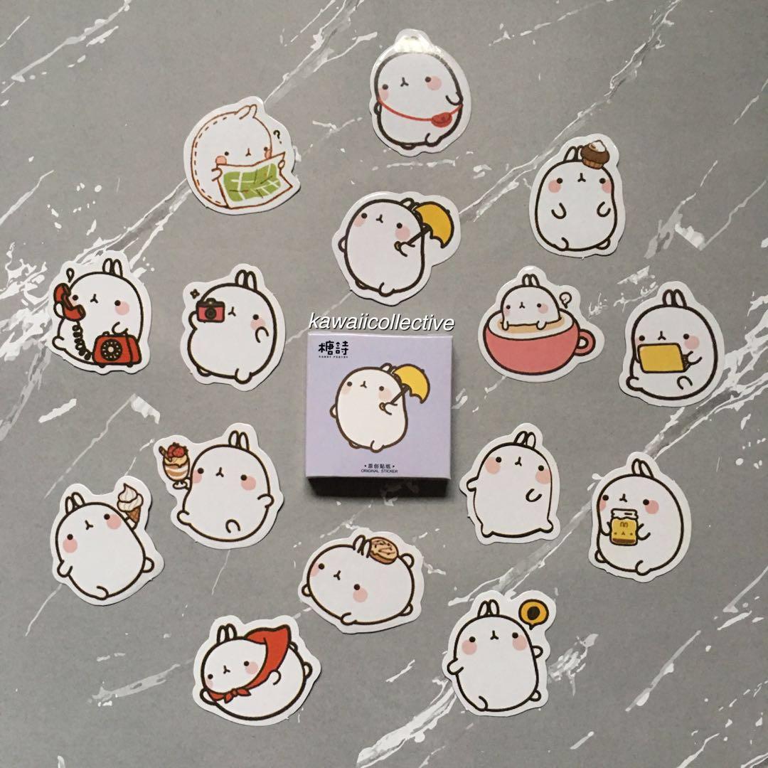 molang stickers, Hobbies & Toys, Stationery & Craft, Stationery ...