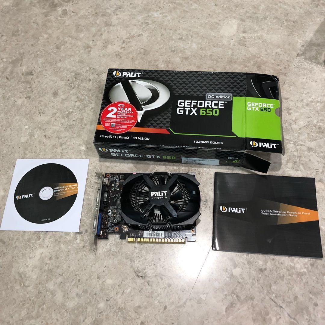 Palit Geforce GTX 650 OC Edition 1GB GDDRS GPU, Computers & Tech, Parts ...