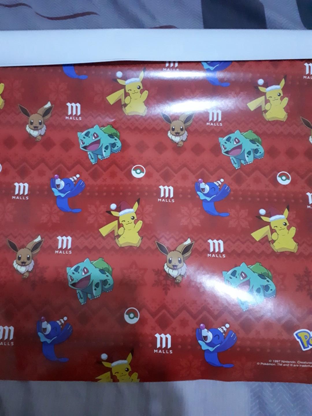Pokemon Wrapping Paper, Everything Else on Carousell