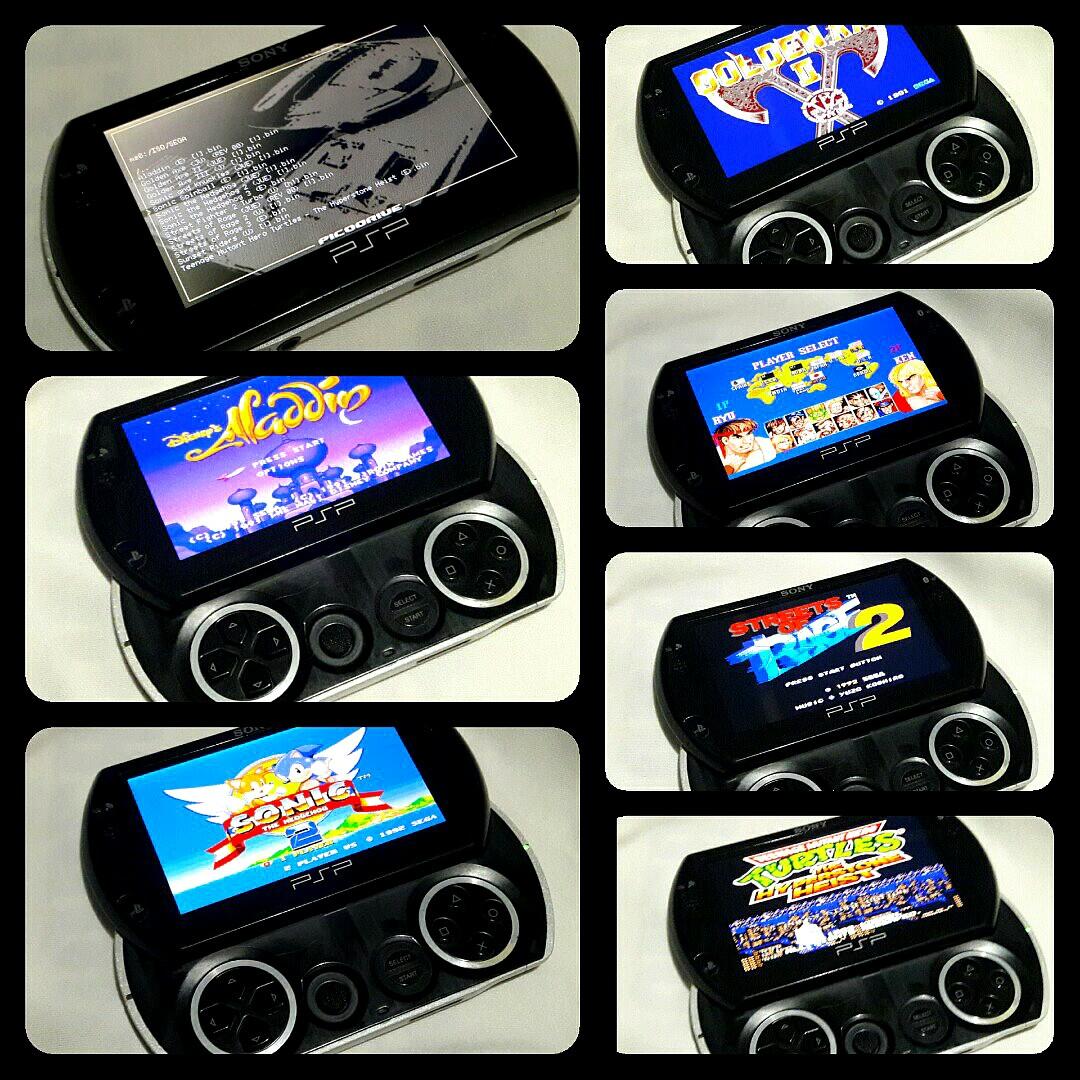 Psp go 16gb v6.20 full of games final fantasy resident evil god of war pokemon downloadable ...