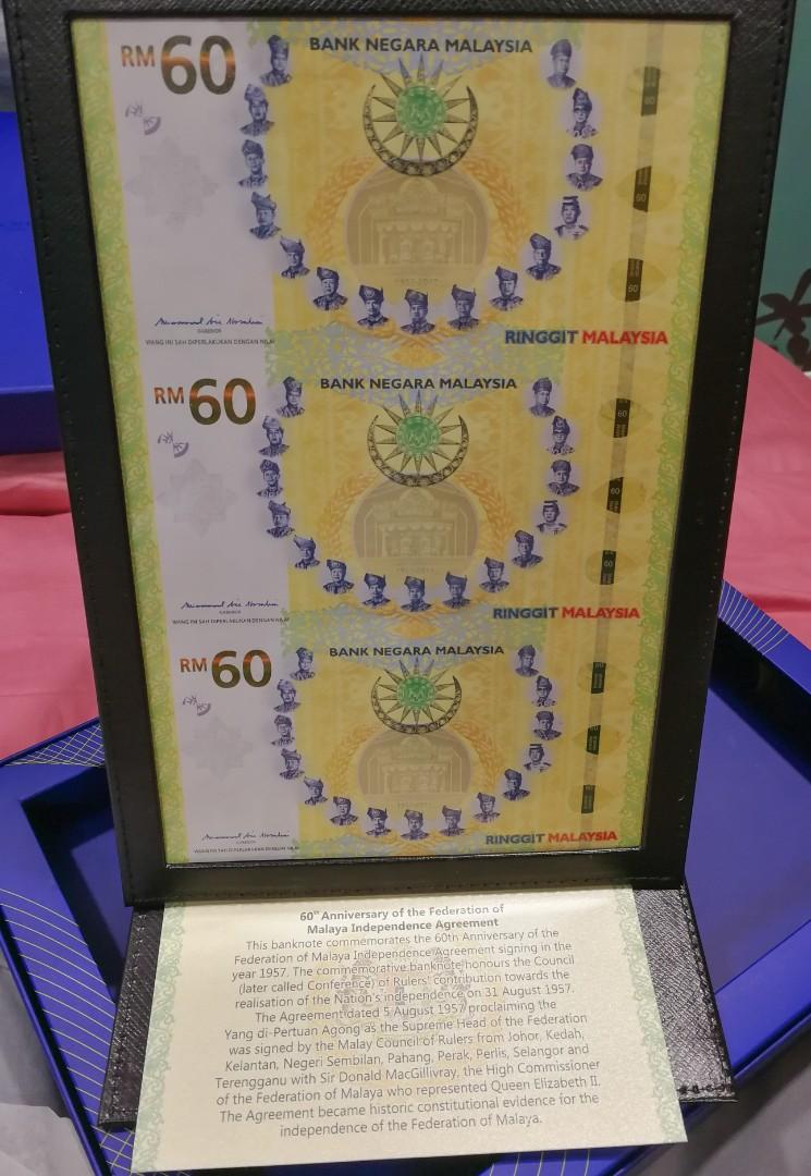 RM600 Malaysia 60th Commemorative set, Hobbies & Toys, Memorabilia ...
