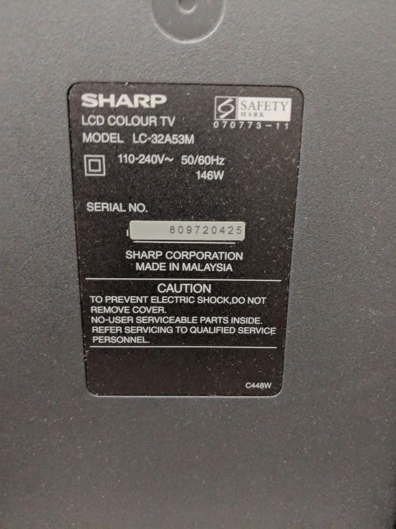 Sharp television, TV & Home Appliances, TV & Entertainment, TV on Carousell