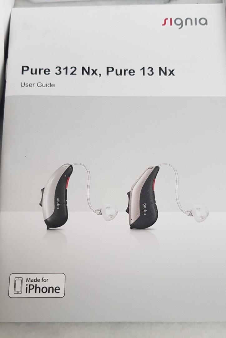 Siemens Signia Pure 312 Nx, Pure 13 Nx hearing aid, Health & Nutrition ...