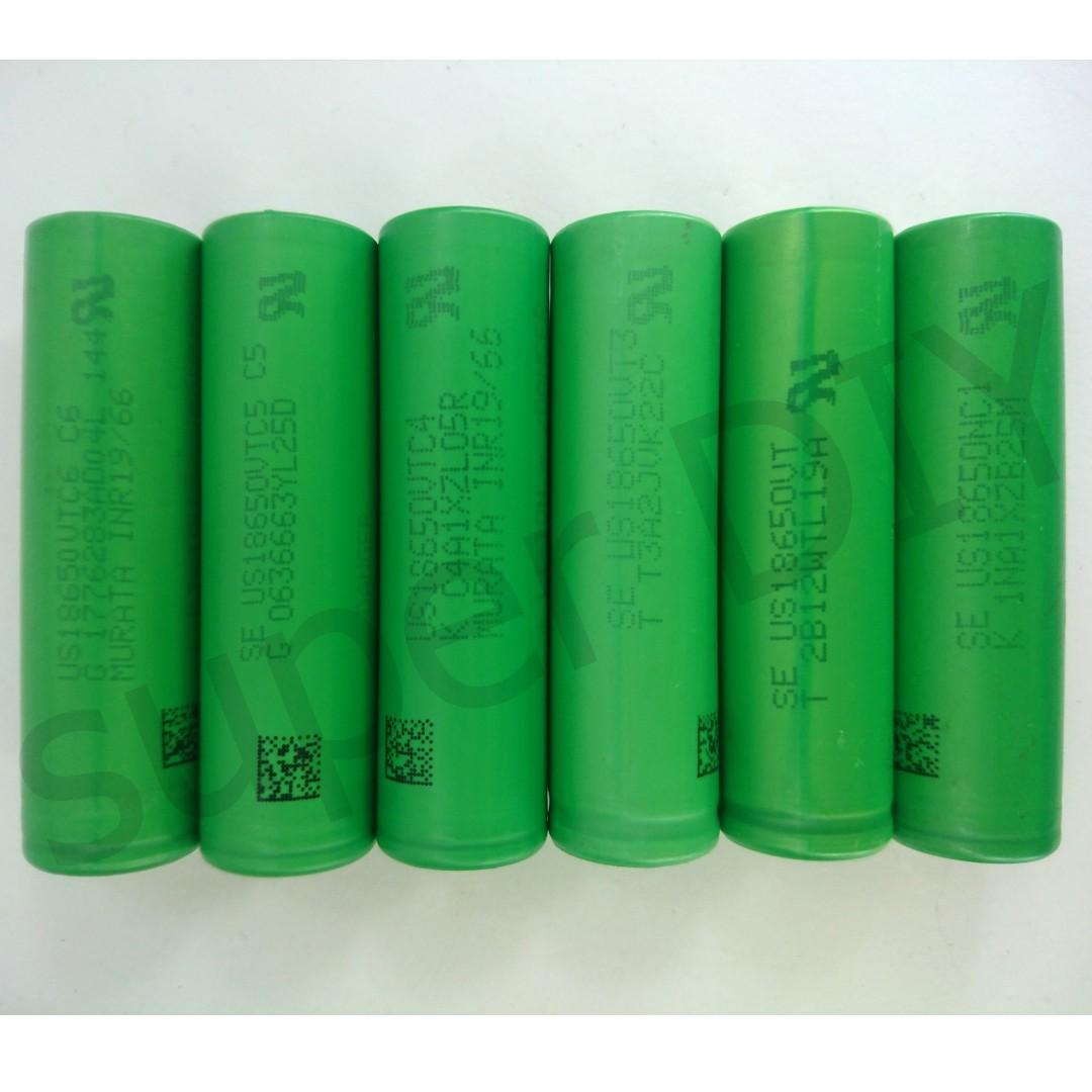 Sony 18650 VTC6 3.7V 3100mAh Rechargeable Vape Battery High Drain ...
