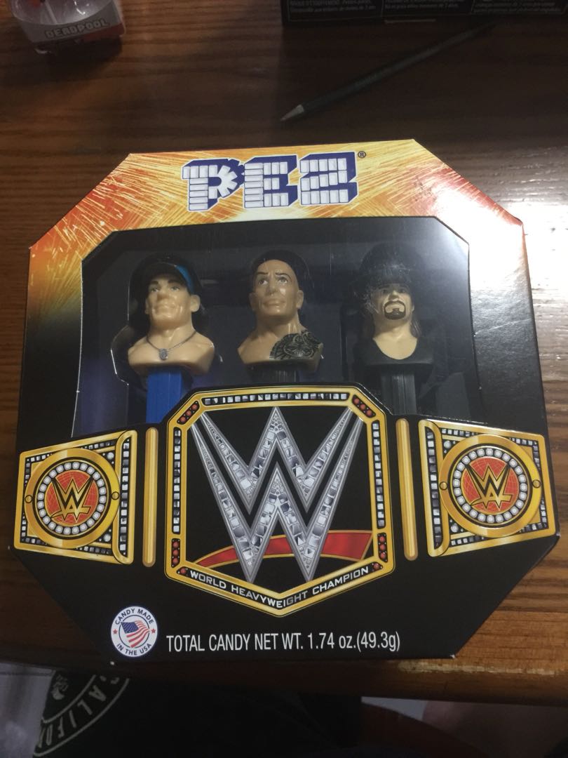 WWE Boxed Pez Set - John Cena, The Rock and Undertaker . Individual ...