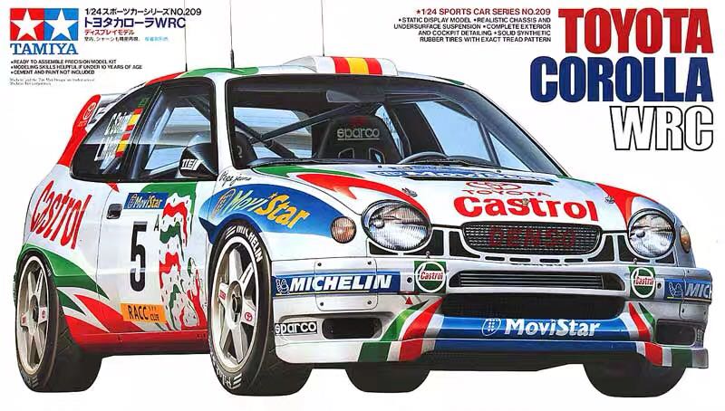 1/24 Tamiya Toyota Corolla WRC, 興趣及遊戲, 玩具 & 遊戲類 - Carousell