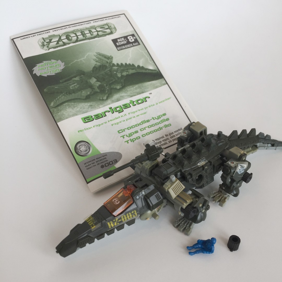 Barigator Zoids NAR 95% Complete Crocodile Hasbro, Hobbies & Toys ...