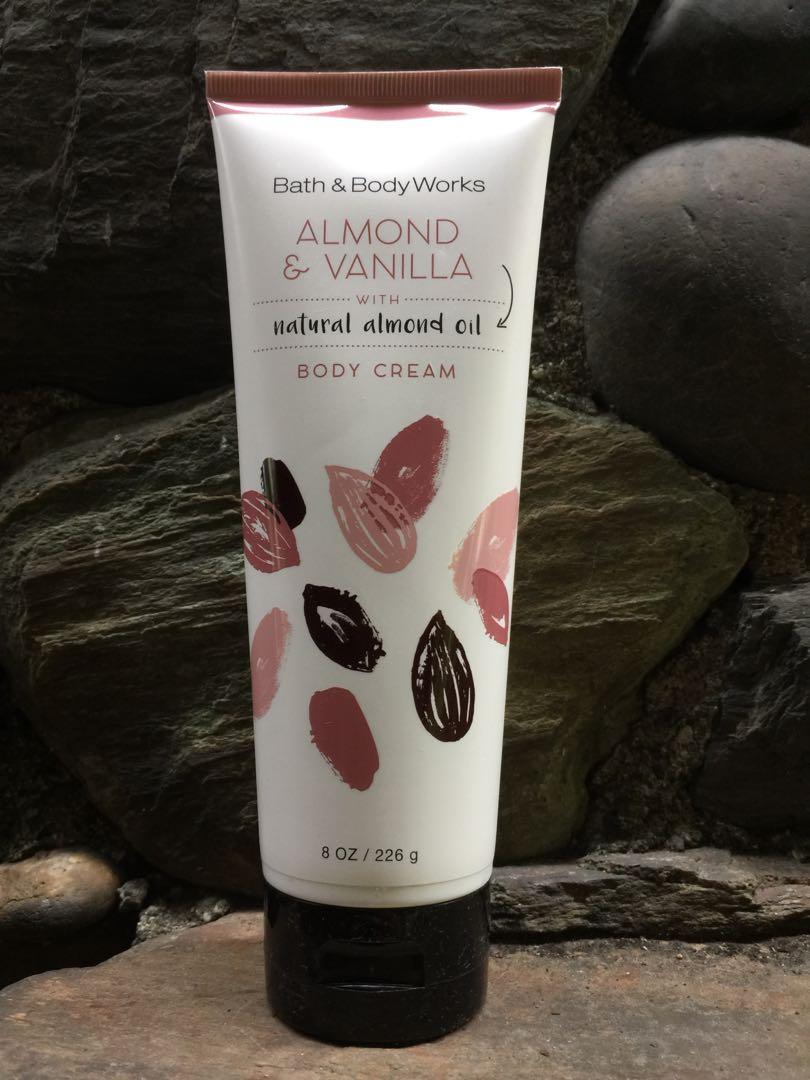 Bath and Body Works Almond and Vanilla Body Cream 8 oz, Beauty & Personal Care, Bath & Body ...