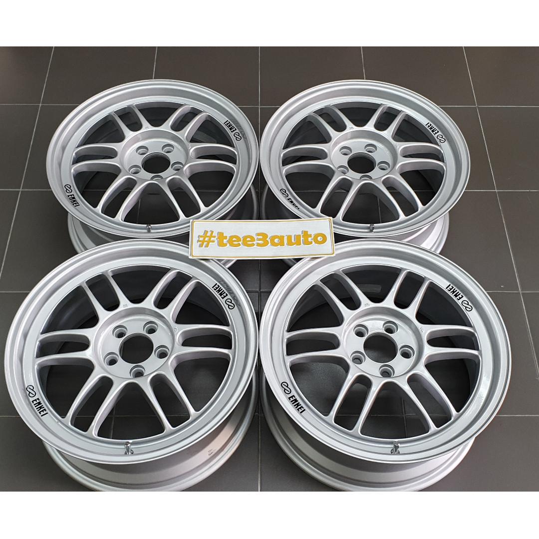 ENKEI RPF1 17 7.5jj off 48 5h 100 Ori JAPAN Wish, Auto Accessories on Carousell