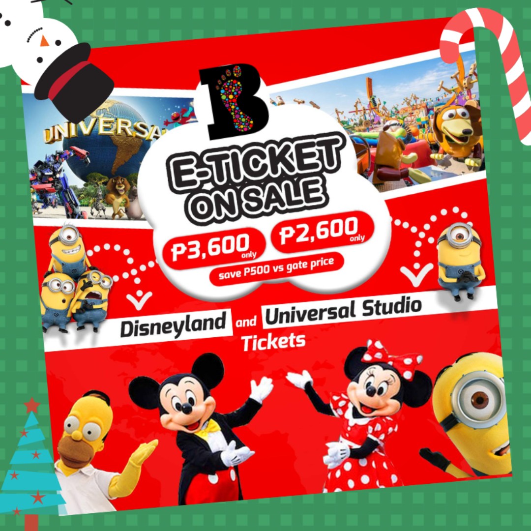 E-ticket Disneyland Hong Kong or Universal Studios Singapore, Tickets ...