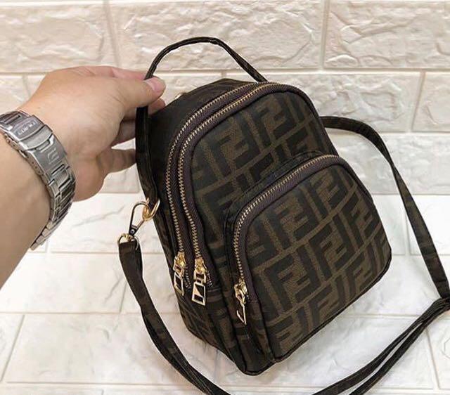 Fendi Backpack 3 in 1, Fesyen Wanita, Tas & Dompet di Carousell