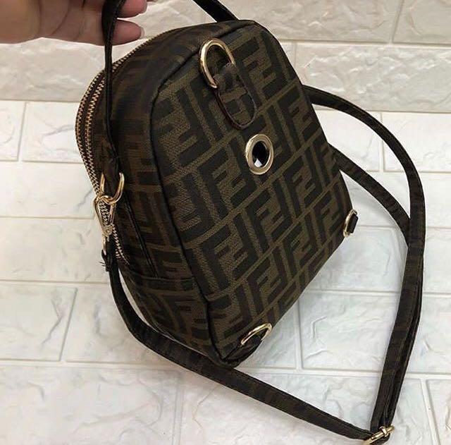Fendi Backpack 3 in 1, Fesyen Wanita, Tas & Dompet di Carousell