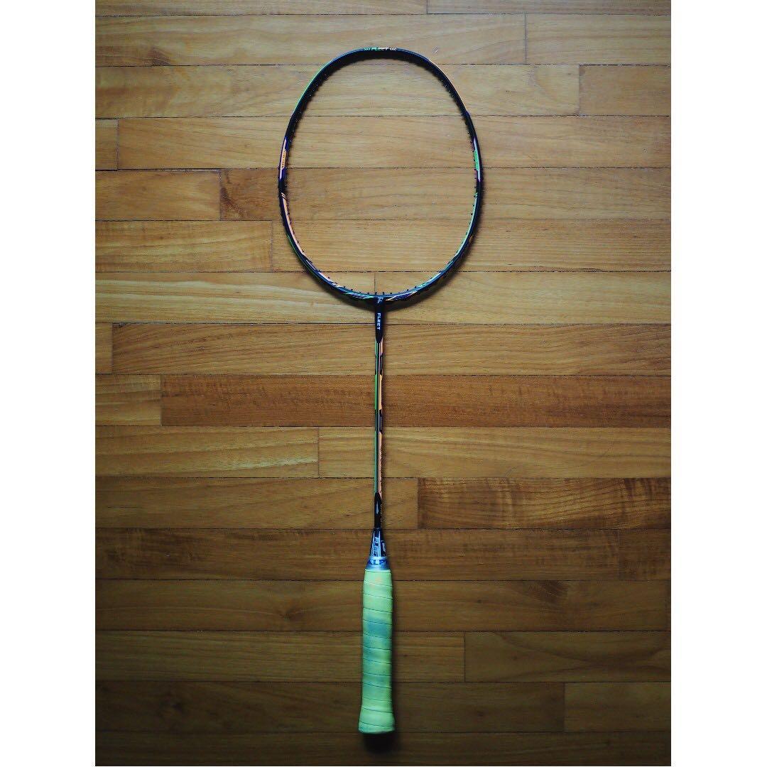 Fleet Offence Defence 10 Orange Green Badminton Racket, Sports ...