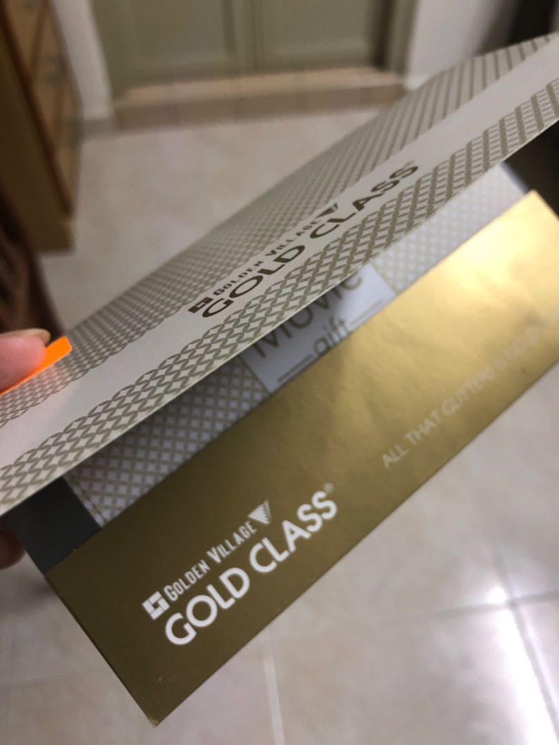 Golden village gold class ticket , Tickets & Vouchers, Vouchers on ...
