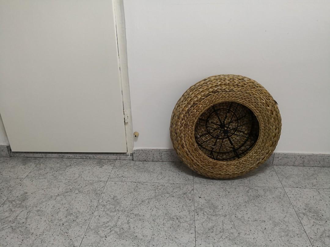 Ikea large straw futon/stool, Furniture, Sofas on Carousell