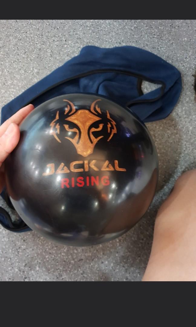 Jackal rising Motiv bowling ball 14lbs, Sports Equipment, Sports ...
