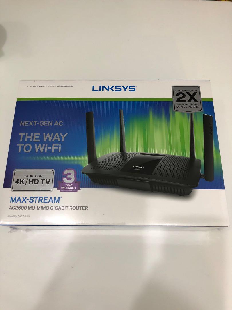 Linksys AC2600 MU-MIMO Gigabit Router, Computers & Tech, Parts ...