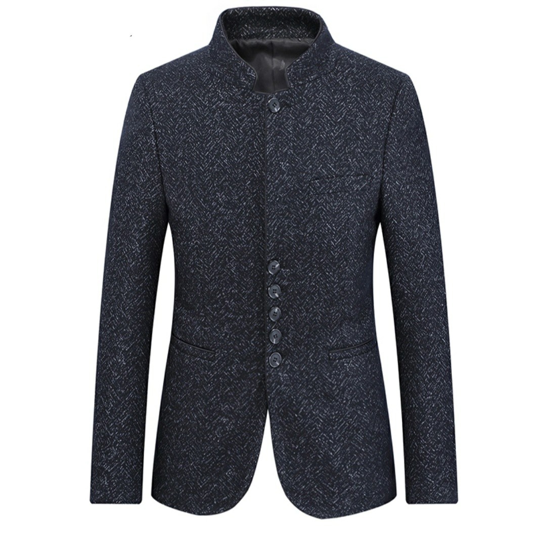 Men mandarin collar jacket, Men's Fashion, Coats, Jackets and Outerwear ...