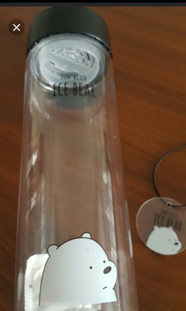 miniso ice bear plastic bottle, Hobbies & Toys, Memorabilia ...