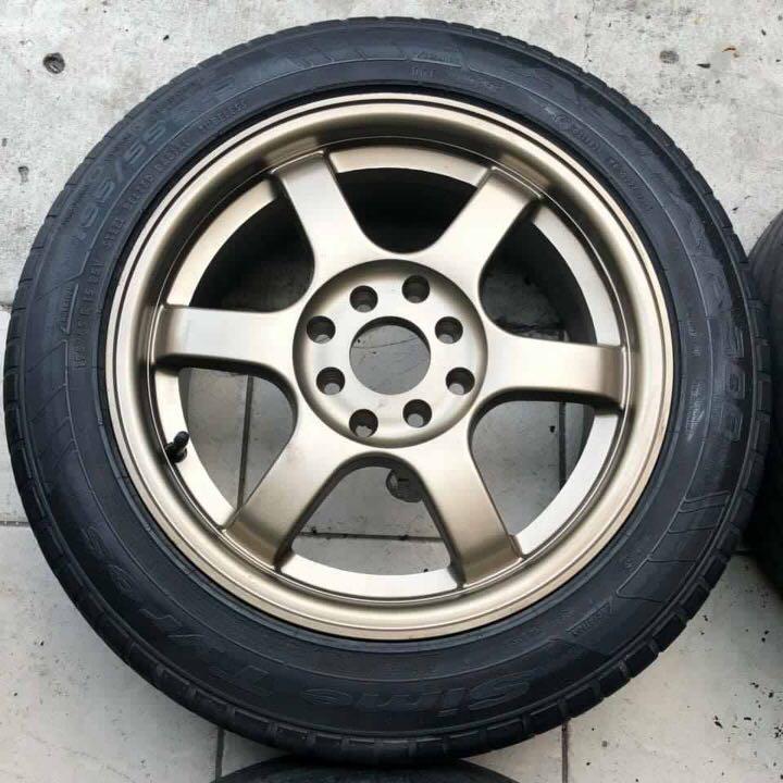 Rim TE37 15 inci, Auto Accessories on Carousell