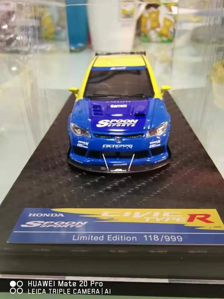 YM Model 1/64 Honda Civic FD2 Type R Spoon Sports, Hobbies & Toys, Toys ...