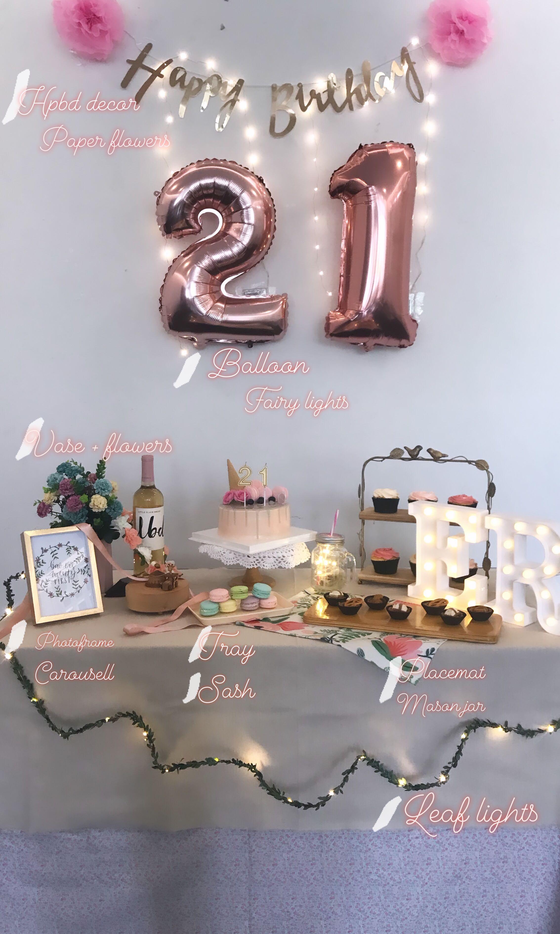 21st Table Items (RENT), Hobbies & Toys, Stationery & Craft, Occasions ...