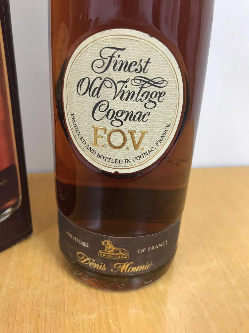近30年 舊酒 FOV Cognac 干邑 絕版 長頸 #sellfaster, 嘢食 & 嘢飲, 酒精飲料 - Carousell