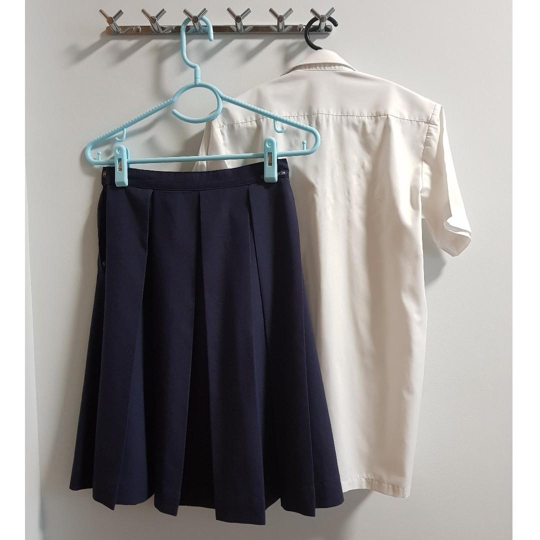 Dunman High School Female Secondary School Uniform Set, Women's Fashion ...