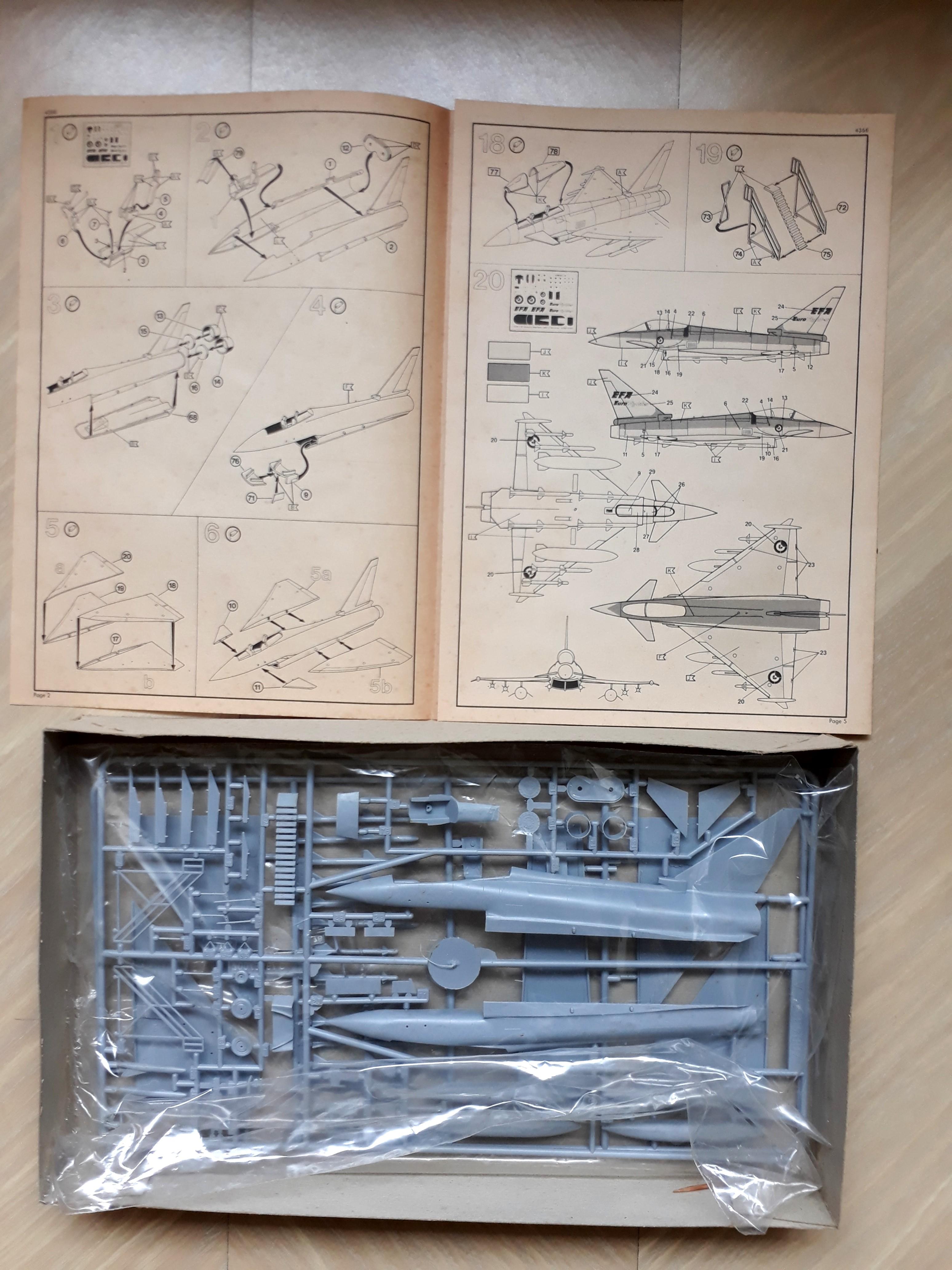 "New Old Stock" Revell 1/72 Scale Eurofighter JF90/EFA Model Kit ...
