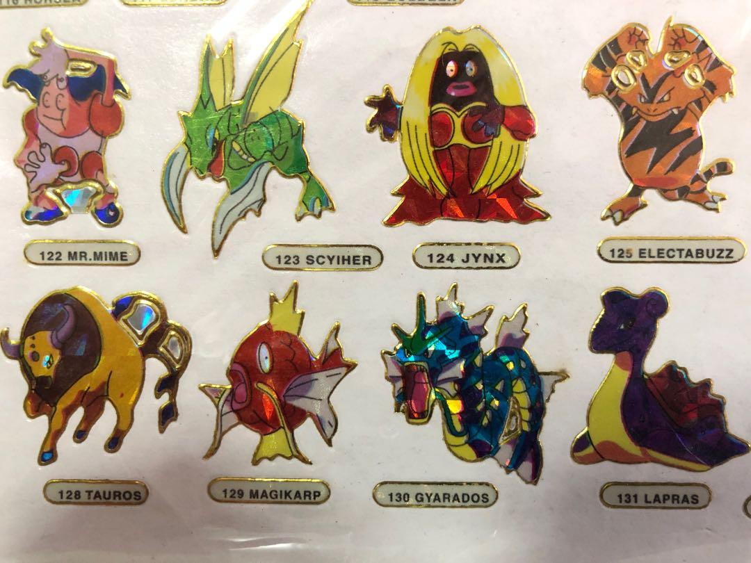 Old School Pokemon Stickers, Hobbies & Toys, Toys & Games on Carousell