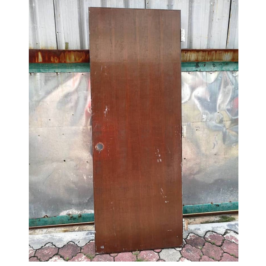 Pintu Kayu Door Panel Brown L77 X H206 , D3.5 cm * M25 N1, Furniture & Home Living, Furniture ...