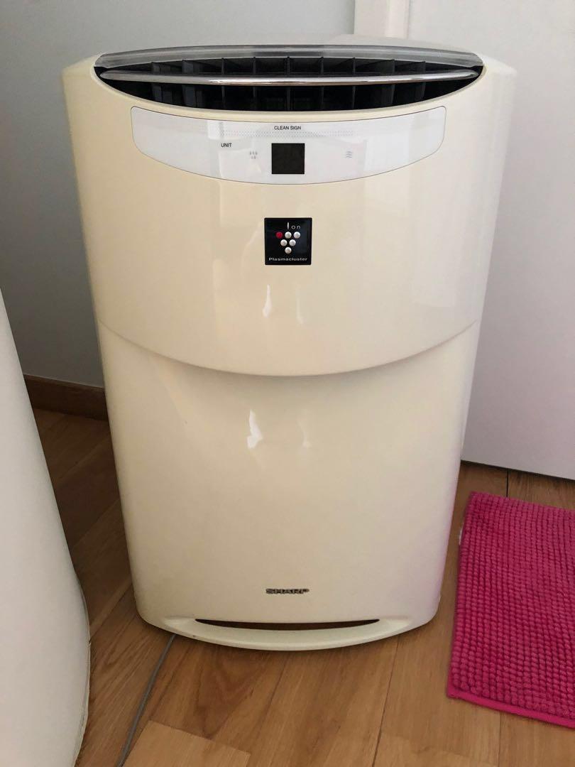 Sharp Plasmacluster air purifier w humidifying function KI-A60E, TV & Home Appliances, Air ...
