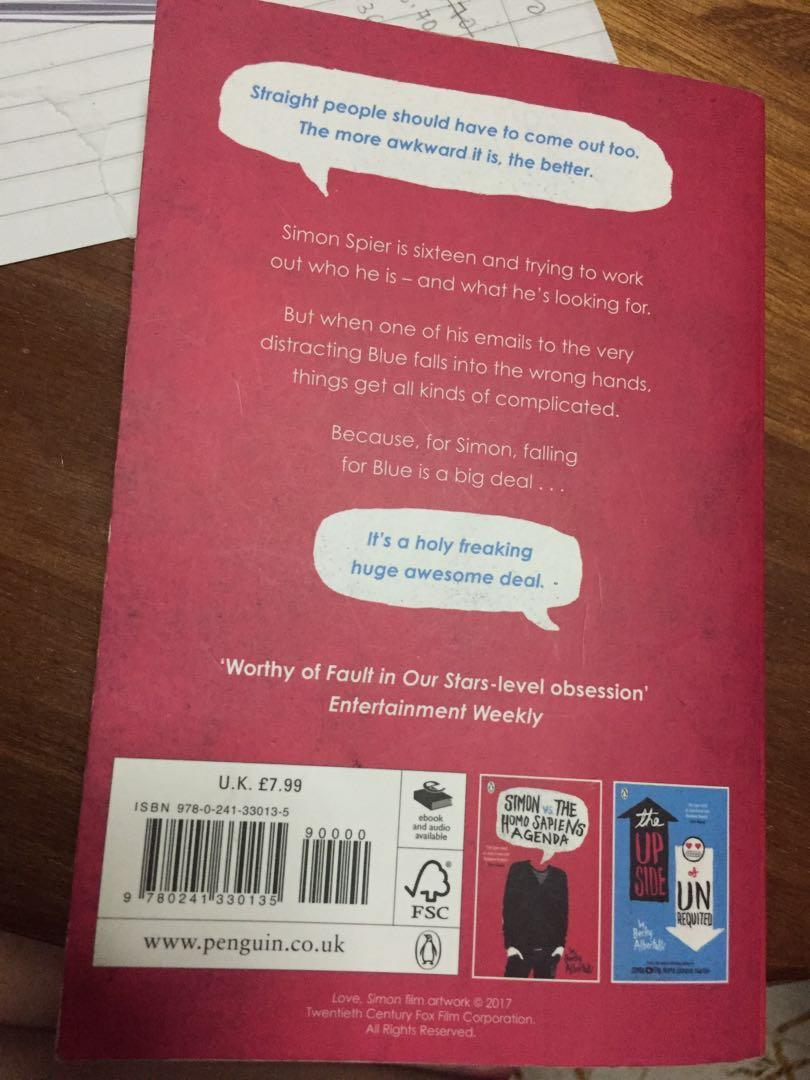 Simon Vs The Homo Sapiens Agenda (Love, SIMON), Hobbies & Toys, Books ...