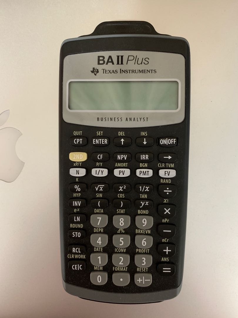 Texas Instruments BA II Plus Financial Calculator, Computers & Tech ...