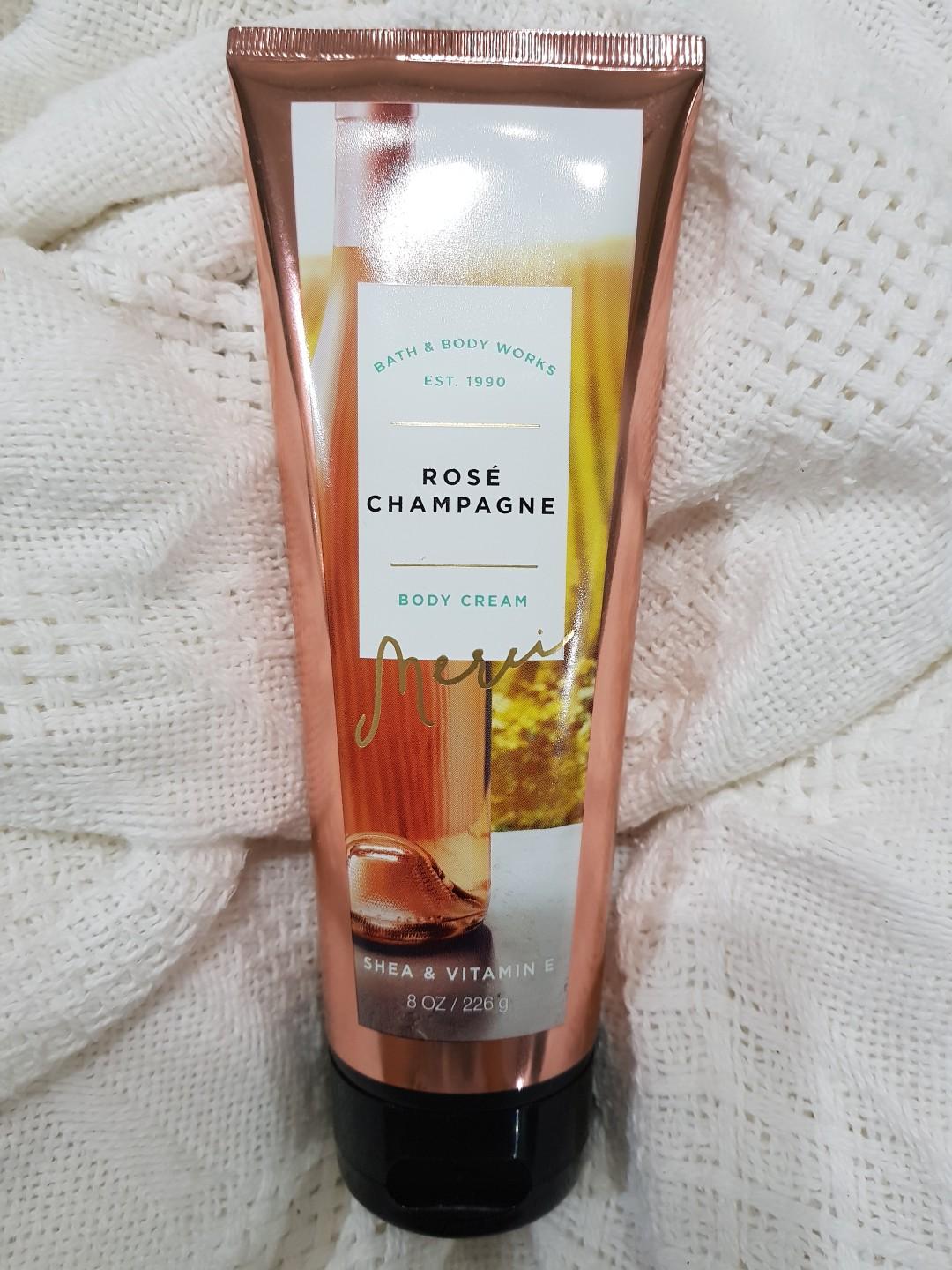Bath & Body Works Merci Rose Champagne Body Cream, Beauty & Personal Care, Bath & Body, Body ...