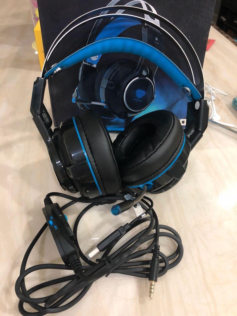 BUTFULAKE SL-320 Gaming Headset for PS4, Xbox One, PC with Noise ...