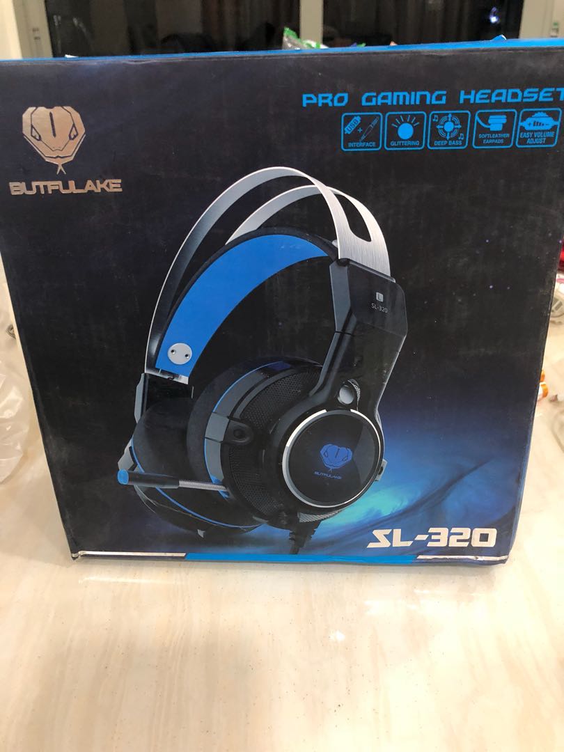 BUTFULAKE SL-320 Gaming Headset for PS4, Xbox One, PC with Noise ...