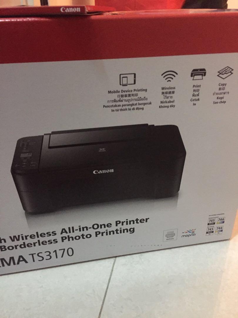 canon pixma ts3170 printer 打印機, 電腦＆科技, 打印機及影印機 - Carousell