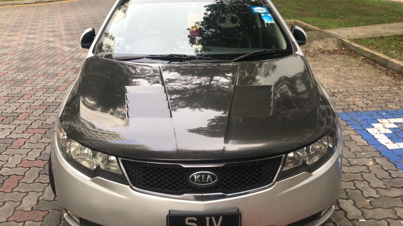 Carbon Fibre Bonnet for Cerato Forte, Car Accessories, Accessories on ...
