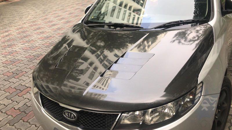 Carbon Fibre Bonnet for Cerato Forte, Car Accessories, Accessories on ...