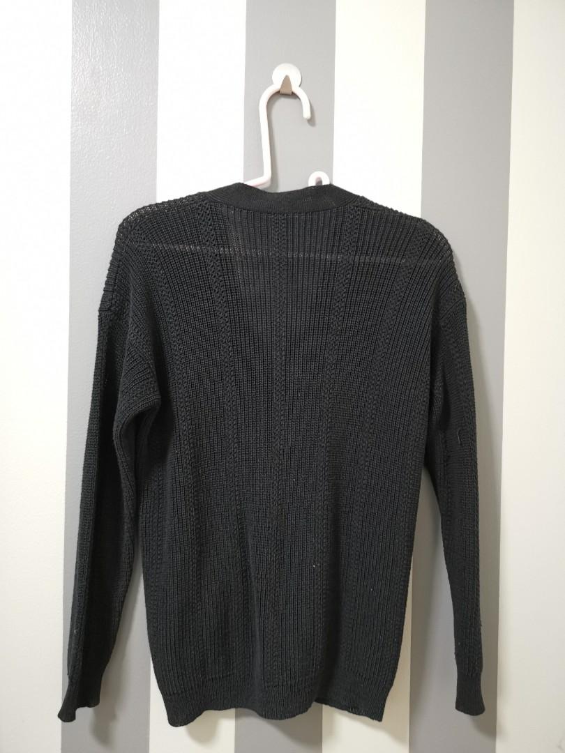 Classic Baguio Knitted Cardigan Black, Women's Fashion, Coats, Jackets ...