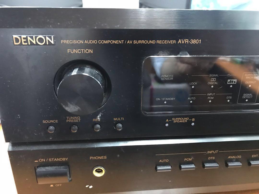 Denon AVR-3801 7.1 Channel AV Surround Receiver, Audio, Soundbars ...