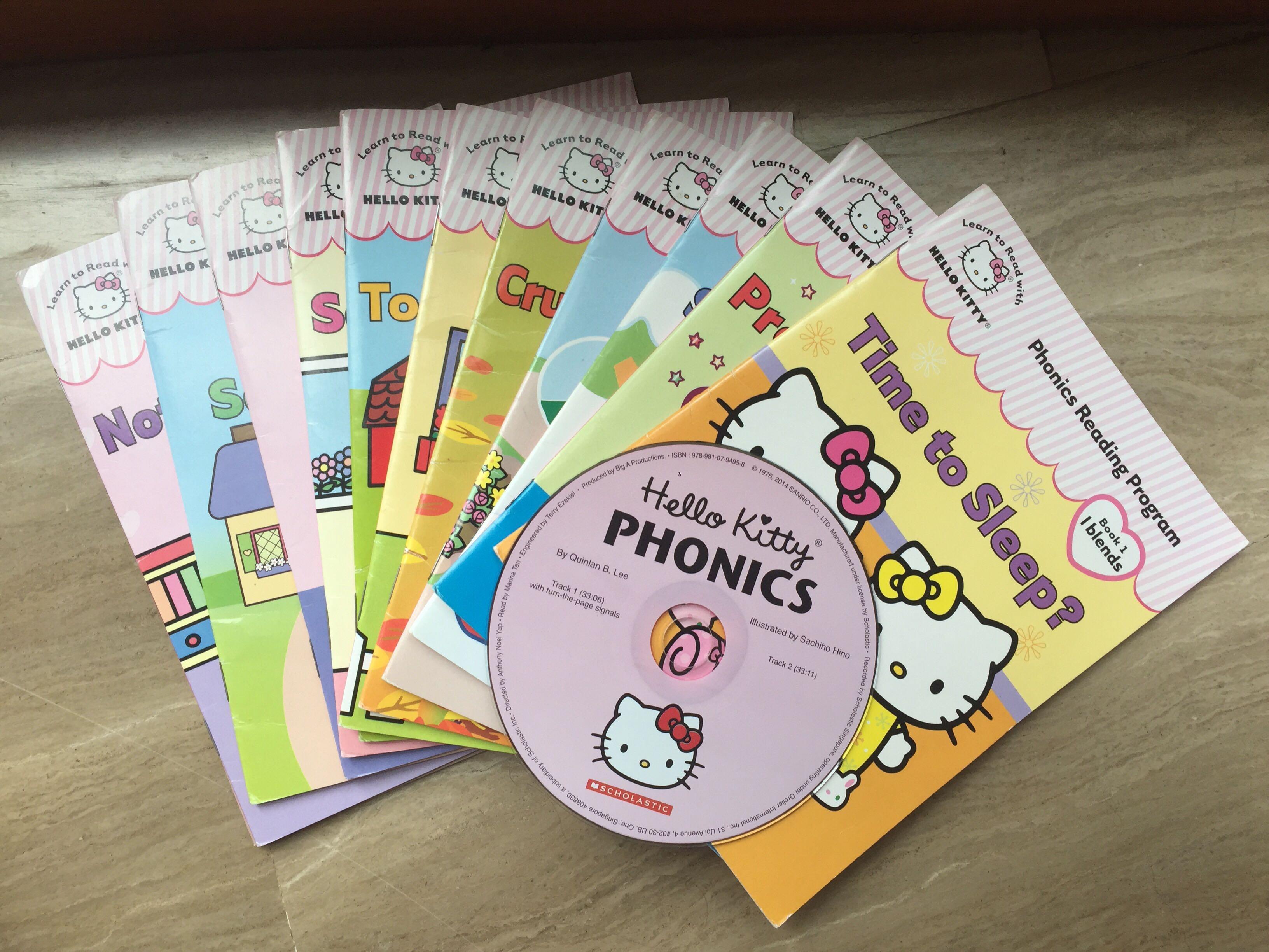 Hello Kitty Phonics Book Reading Program, Hobbies & Toys, Books ...