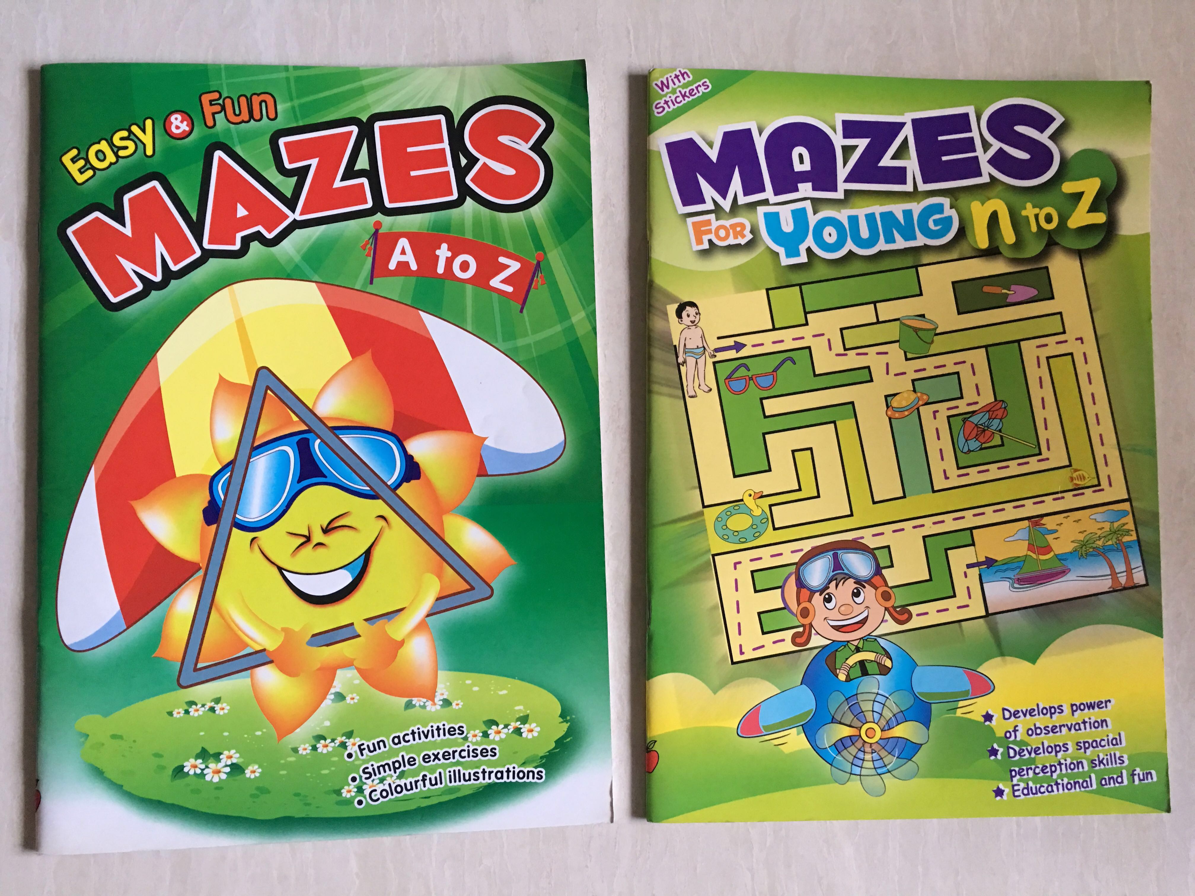 Kindergarten K1 K2 activity books Maze AZ / nz , Hobbies & Toys, Books ...
