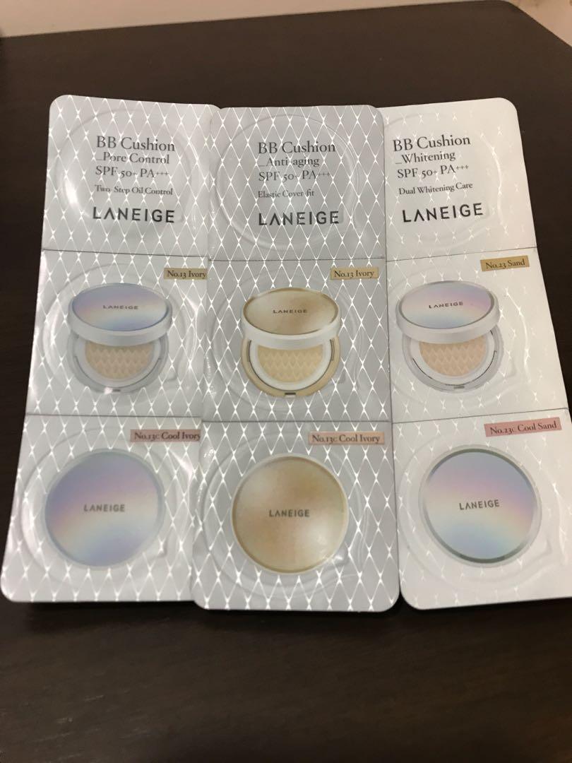 Laneige BB cushion sample size, Beauty & Personal Care, Face, Makeup on ...