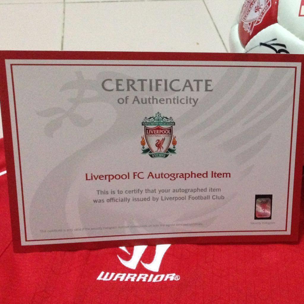 LIVERPOOL SIGNED BALL with CERT, Sports Equipment, Sports & Games ...